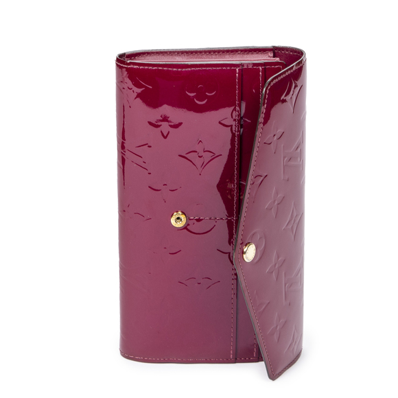 Louis Vuitton | Bags | Louis Vuitton Sarah In Magenta Monogram Vernis ...